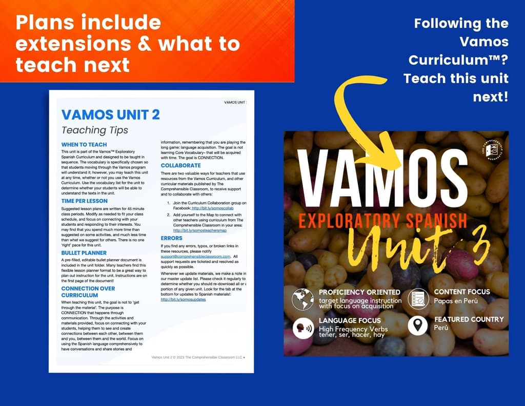 The Comprehensible Classroom | Vamos Unit 2 | Faroles | Exploratory…