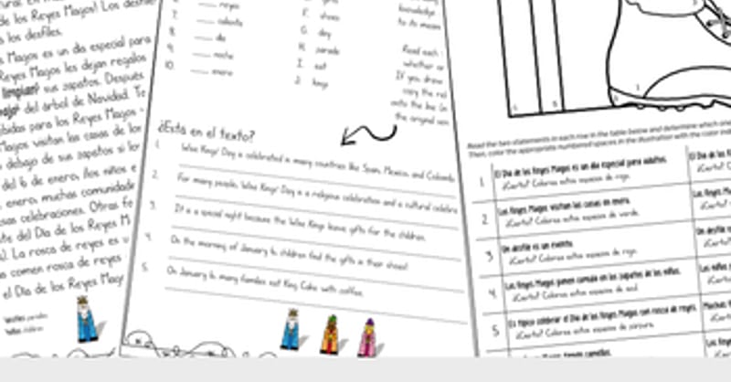 dia de los reyes magos coloring pages