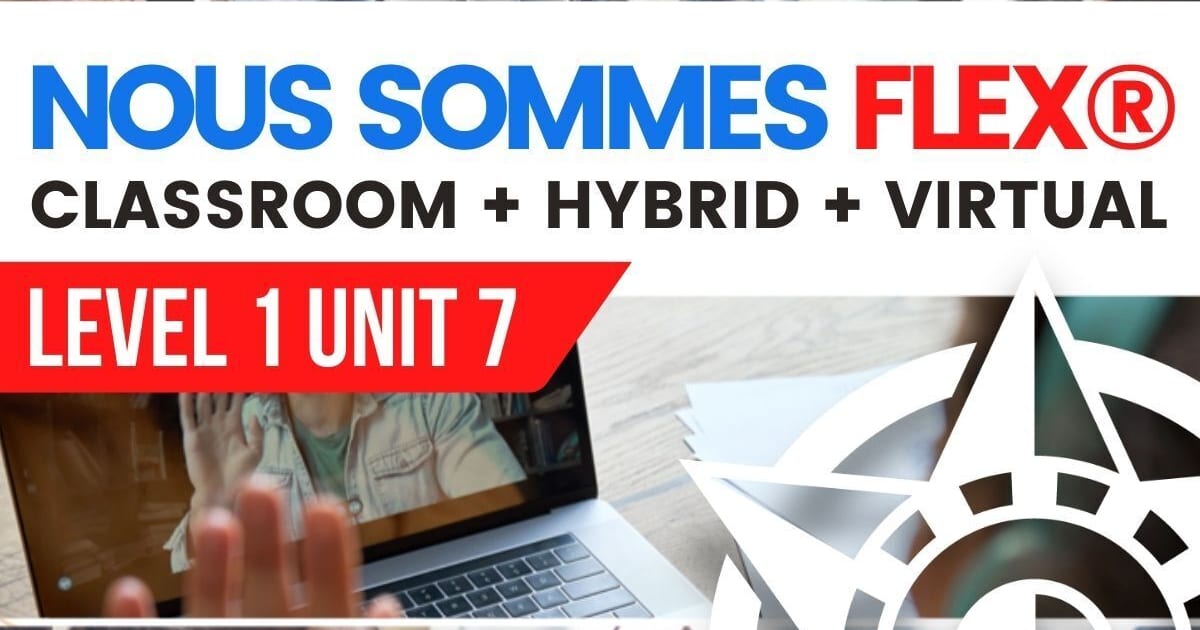 The Comprehensible Classroom | Nous sommes 1 Unit 7 FLEX