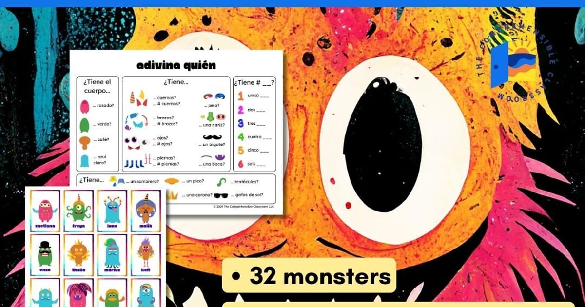 The Comprehensible Classroom | Adivina quién: Los monstruos