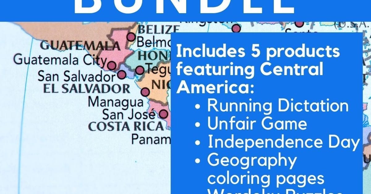 The Comprehensible Classroom | Central America Resources | Bundle