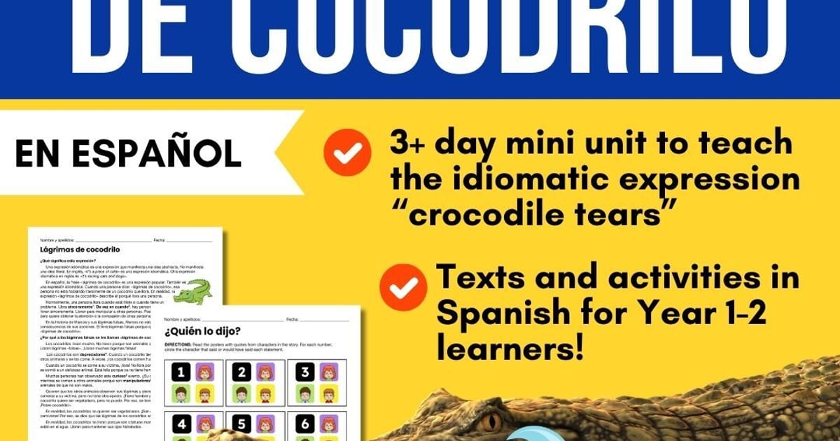 The Comprehensible Classroom | Las lágrimas de cocodrilo