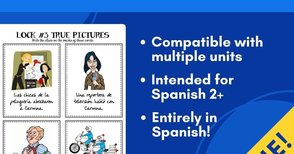 The Comprehensible Classroom | 2016 Spanish Christmas lottery activity