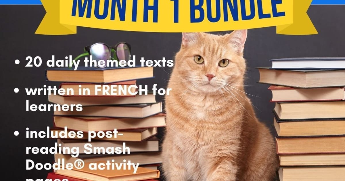 The Comprehensible Classroom | Lectures du jour | Month 1 BUNDLE