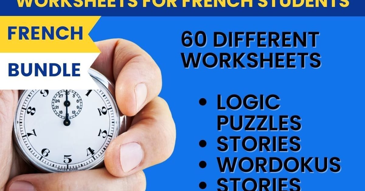 The Comprehensible Classroom | Fast Finishers | Bundle | French