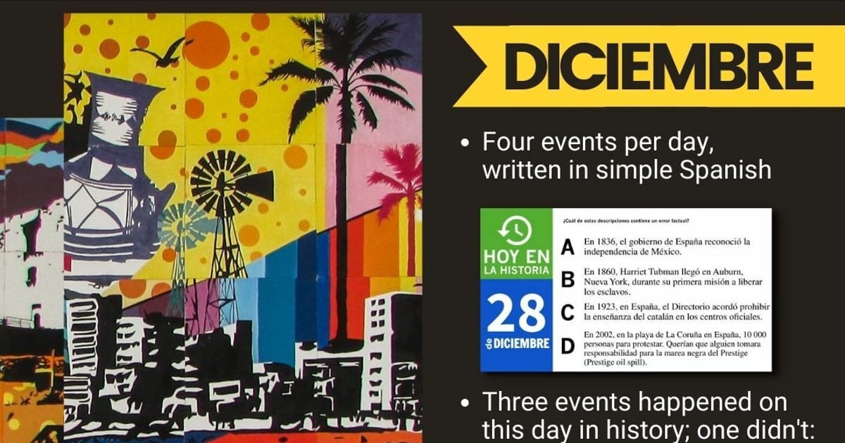 The Comprehensible Classroom | Hoy en la historia: Diciembre