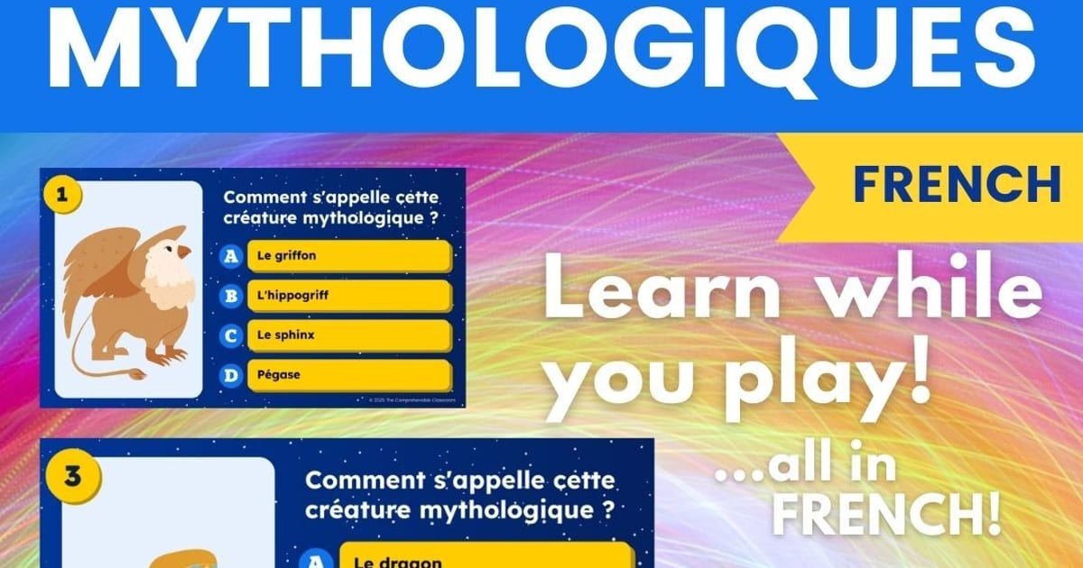 The Comprehensible Classroom | The Unfair Game® in French | Créatures…