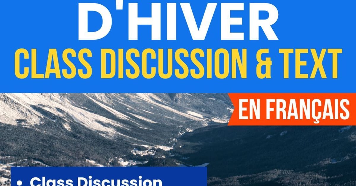 The Comprehensible Classroom | Les Jeux d'hiver | Winter Sports French