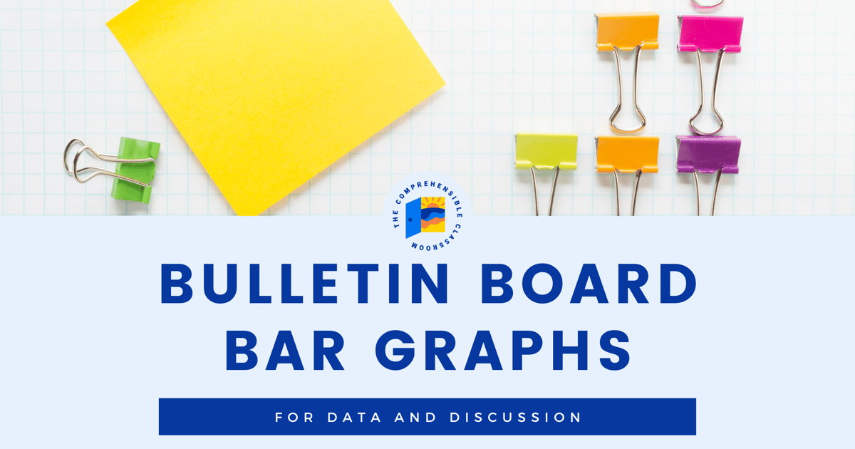 The Comprehensible Classroom | Bulletin Board Bar Graph