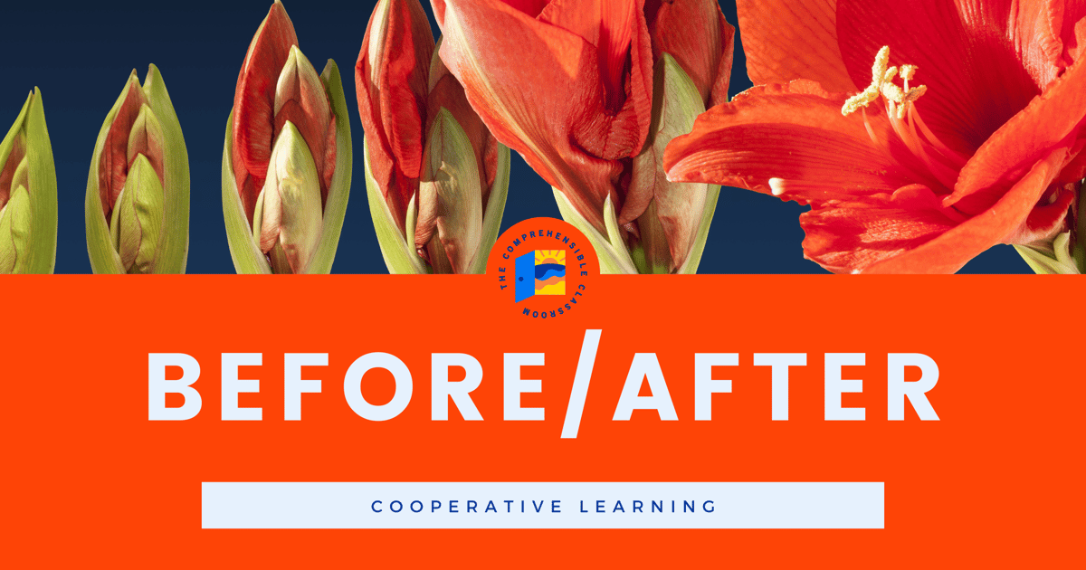 The Comprehensible Classroom | Before/After Cooperative Learning