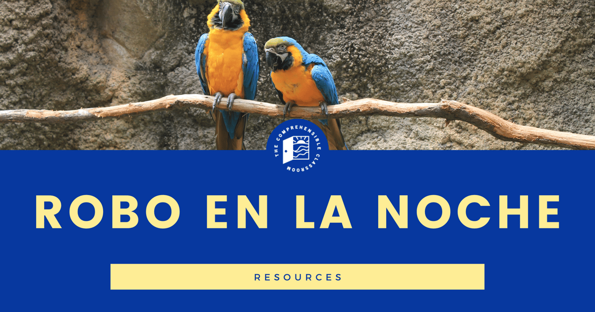 The Comprehensible Classroom | Robo en la noche resources