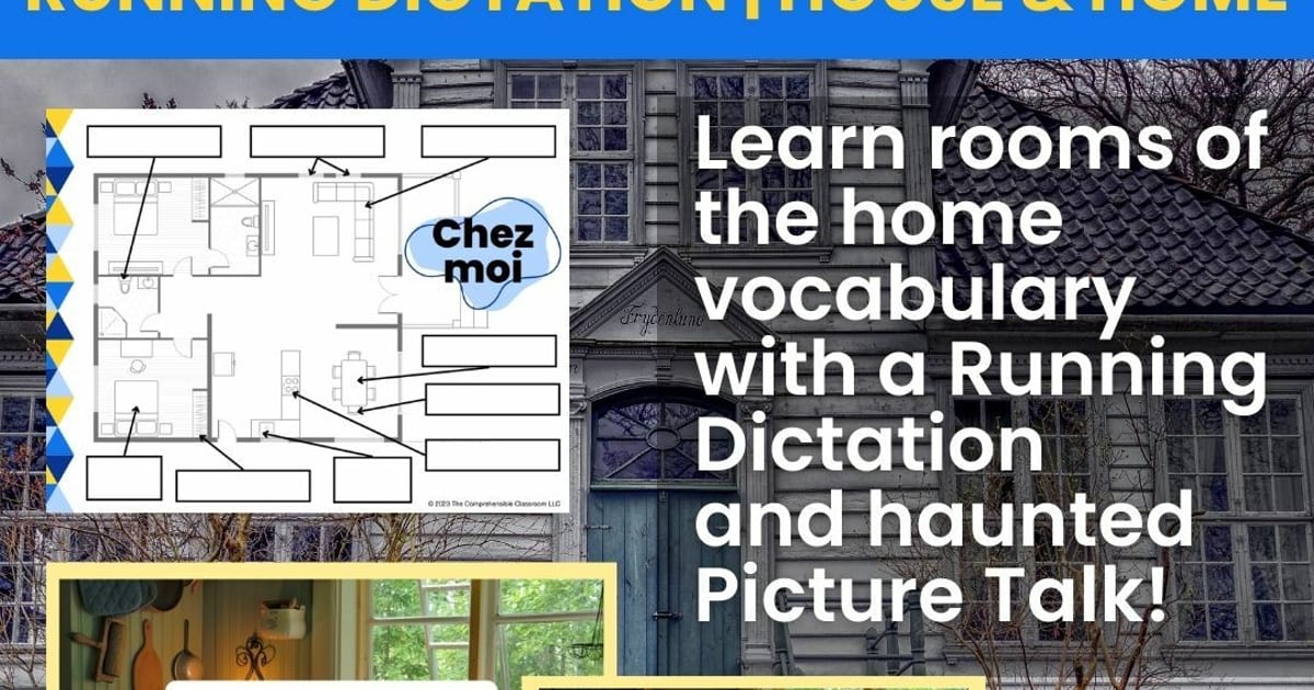 The Comprehensible Classroom | Chez moi | House and home vocabulary…