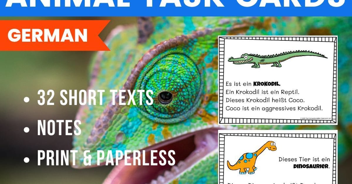 The Comprehensible Classroom | Cognates | German