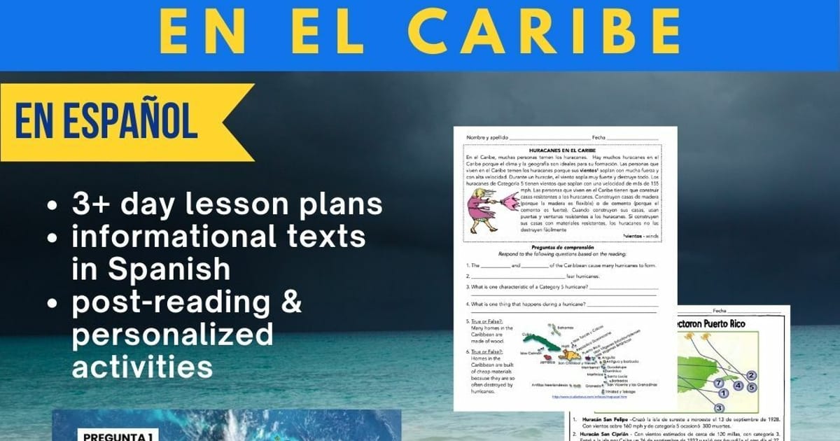 The Comprehensible Classroom | Huracanes en el Caribe