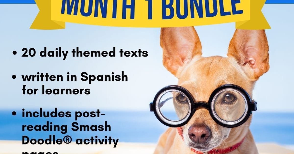 The Comprehensible Classroom | Lecturas diarias | Month 1 BUNDLE