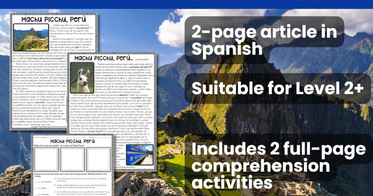 The Comprehensible Classroom | Lugares Inimaginables | Machu Picchu,…
