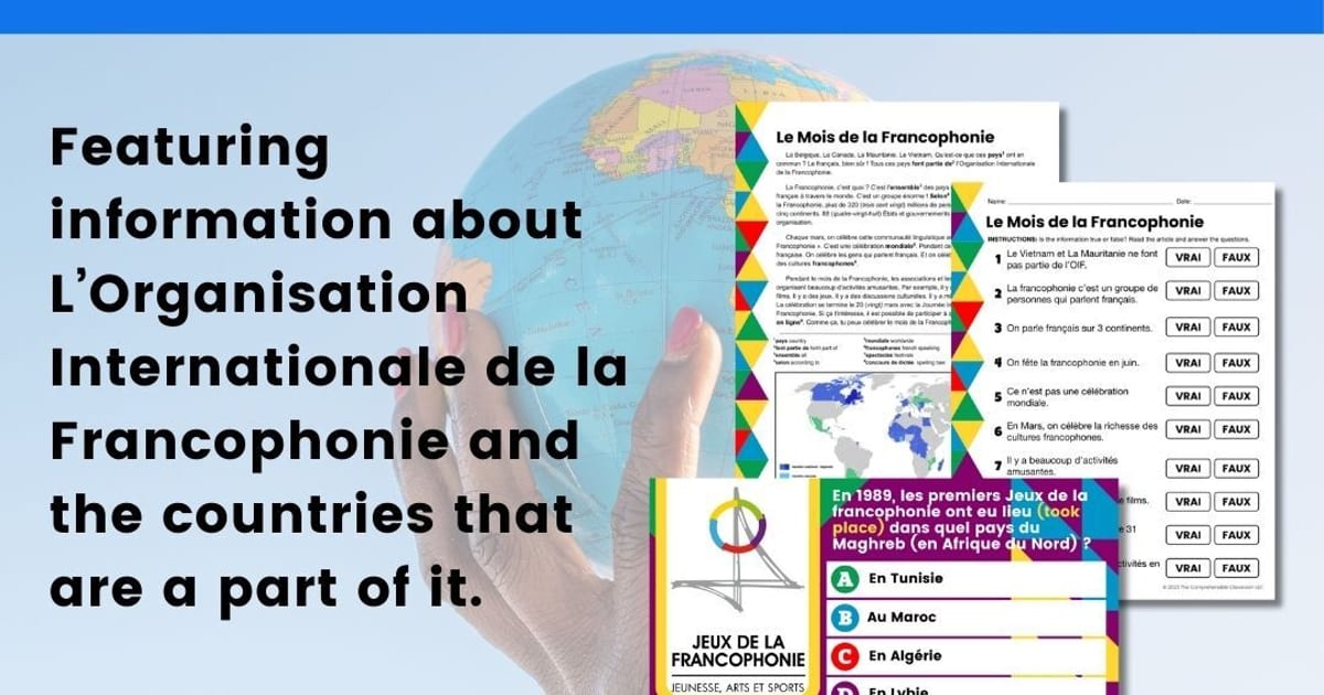 The Comprehensible Classroom | The Unfair Game® in French | Le Mois…