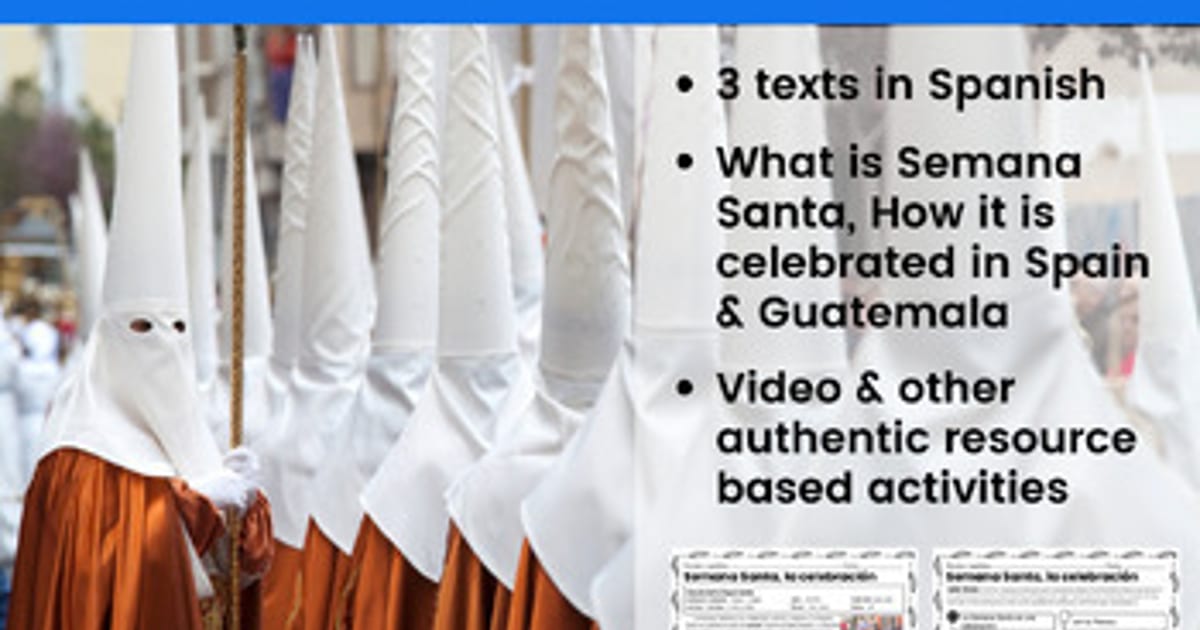 The Comprehensible Classroom | Semana Santa | Readings + #authres…