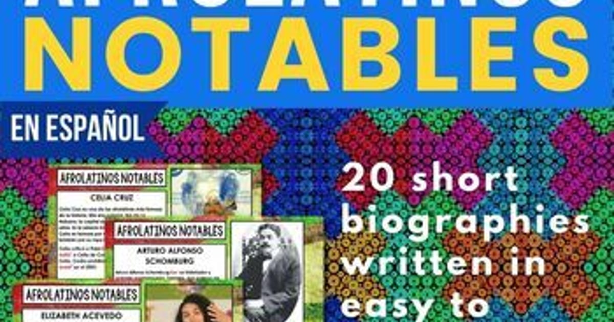 The Comprehensible Classroom | 20 Afrolatinos notables | SPANISH