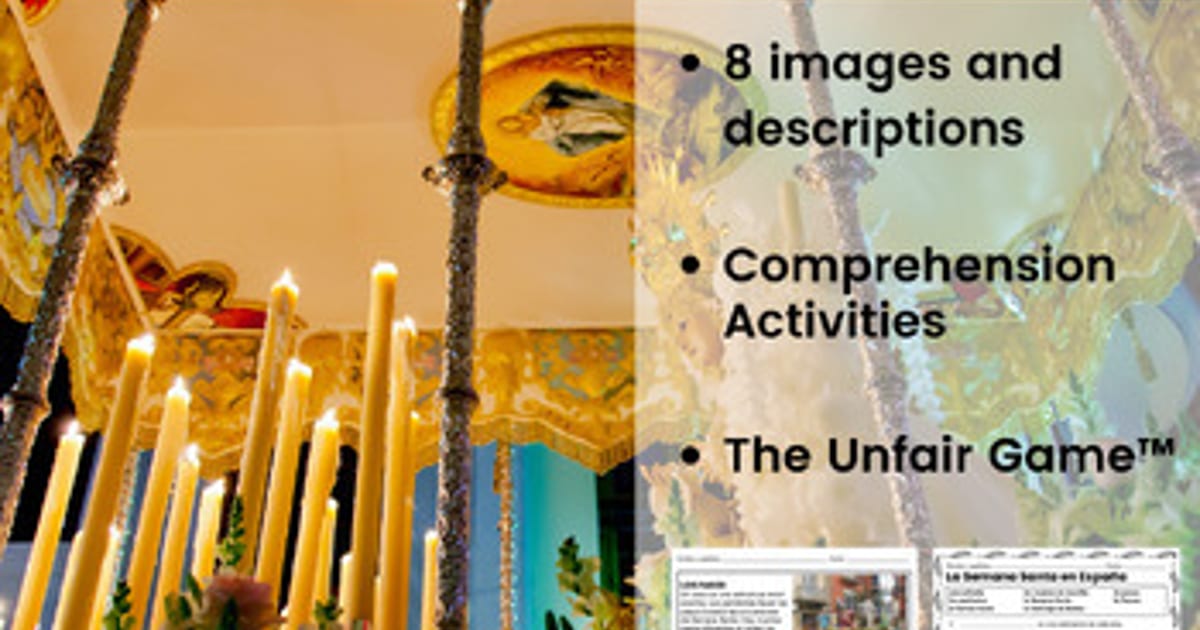 The Comprehensible Classroom | Semana Santa en España