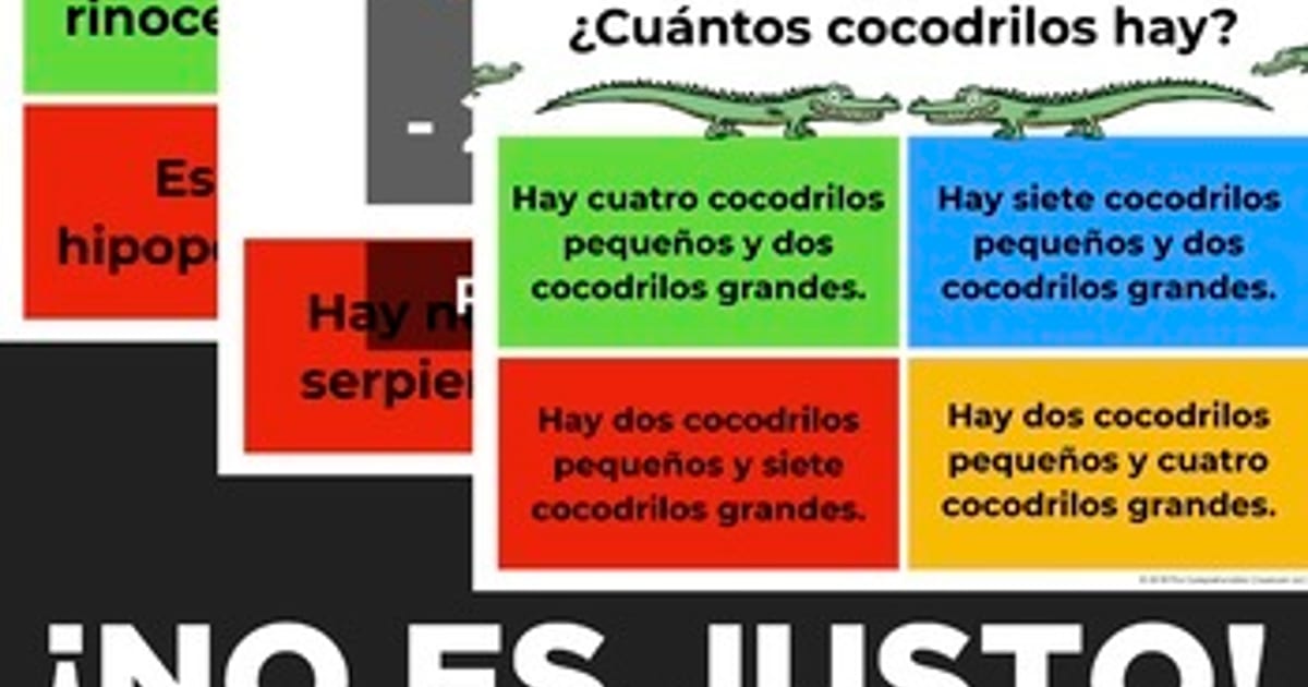 The Comprehensible Classroom | ¡No es justo!