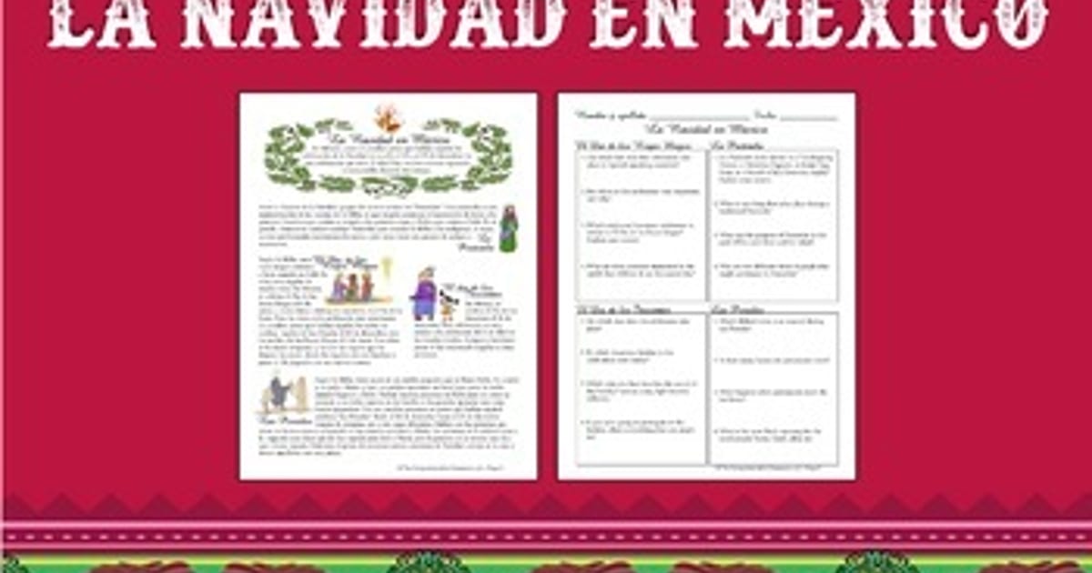 The Comprehensible Classroom | Navidad en México