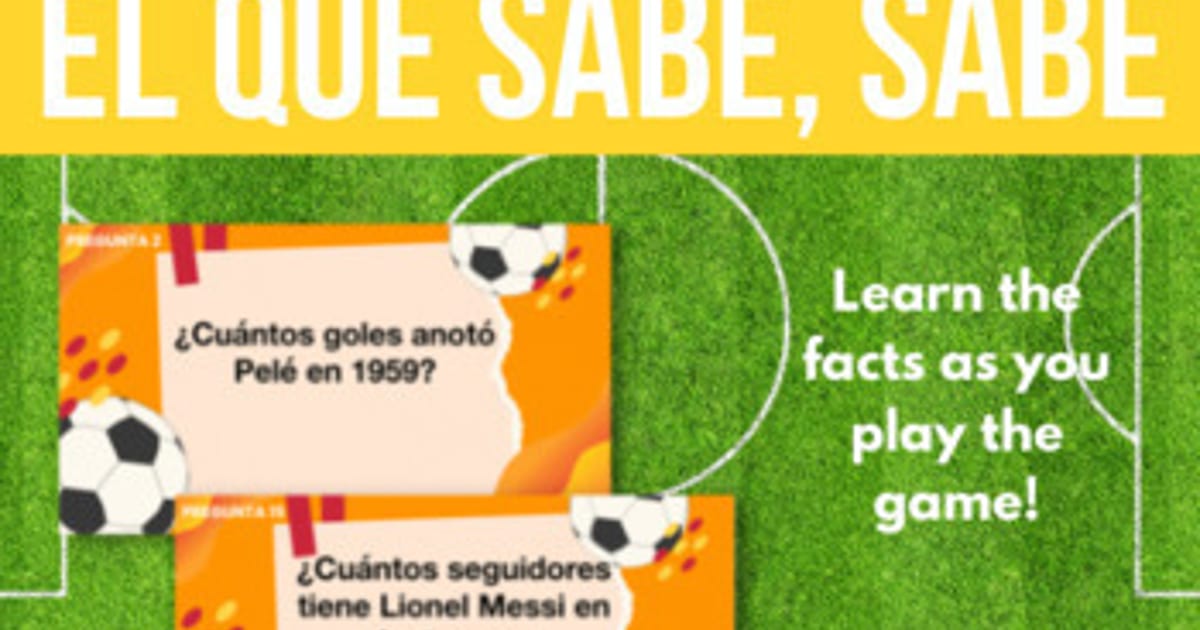 The Comprehensible Classroom | El que sabe, sabe | El fútbol