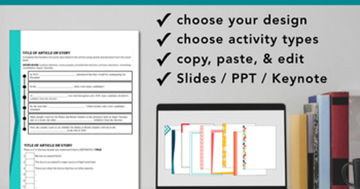 The Comprehensible Classroom | Worksheet Builder | EDITABLE