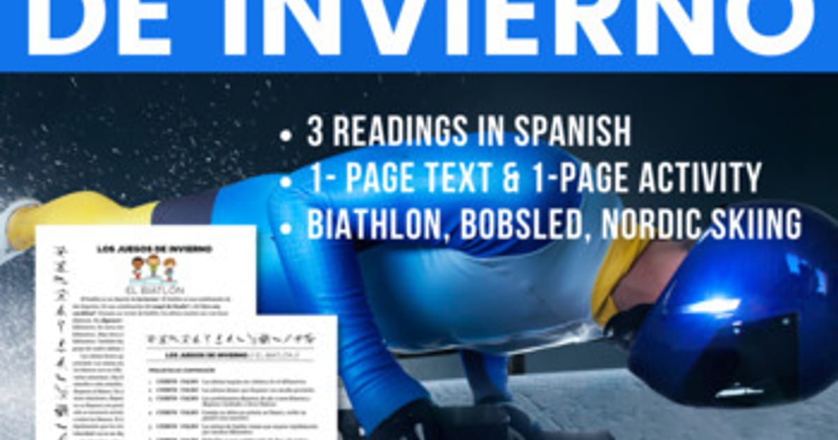 The Comprehensible Classroom | Los juegos de invierno | Bundle