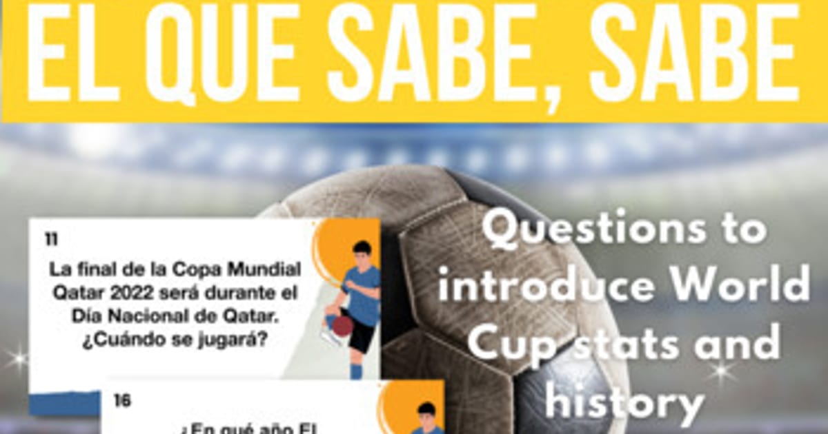 The Comprehensible Classroom | El que sabe, sabe | La Copa Mundial
