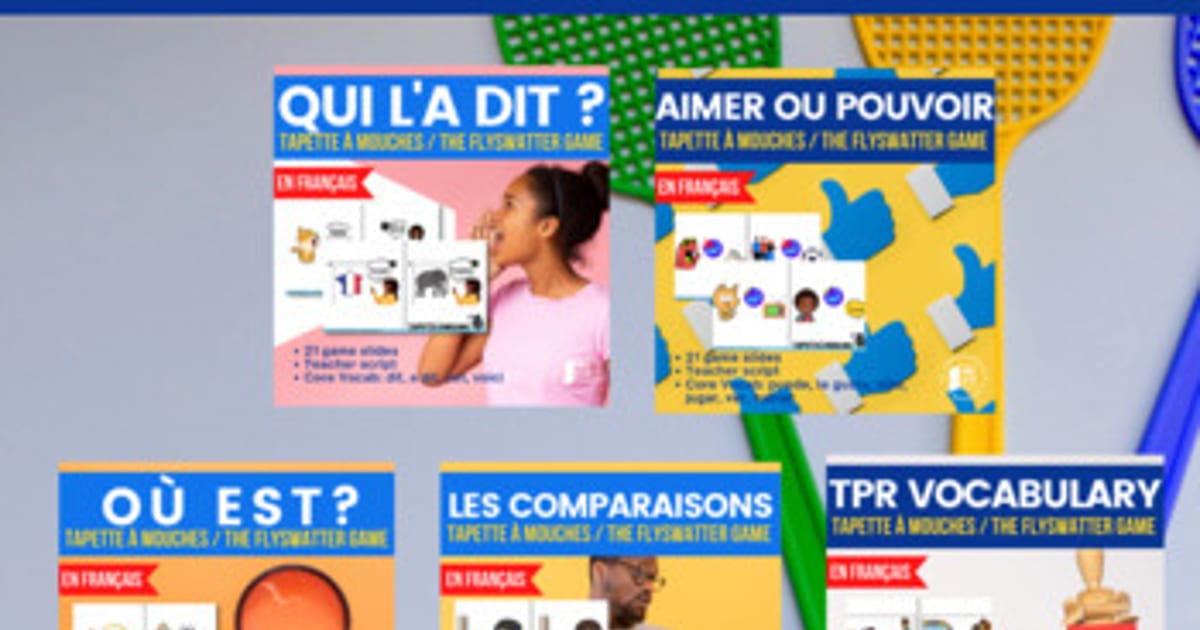 The Comprehensible Classroom | Tapette à mouches | 5 games for Novice…