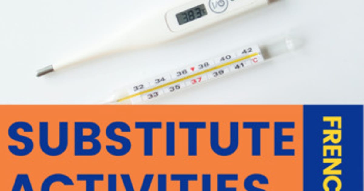 The Comprehensible Classroom | French Substitute Activities | MEGA…