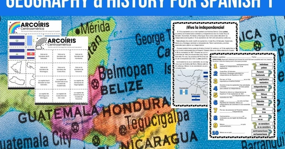 The Comprehensible Classroom | La Independencia de Centroamérica