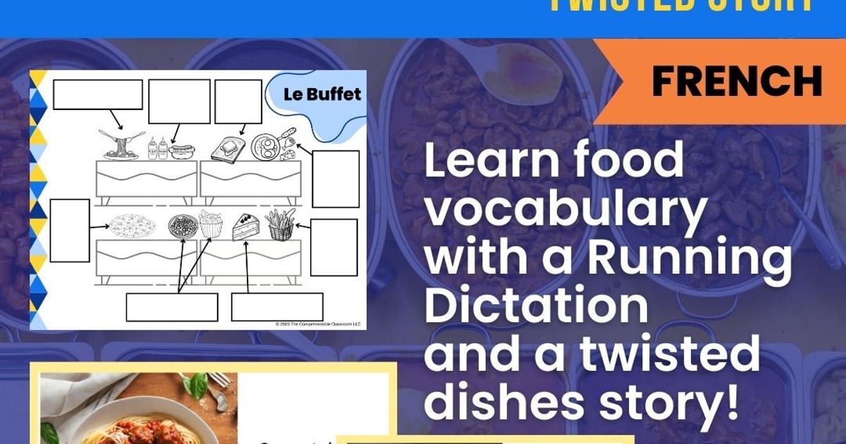 The Comprehensible Classroom | Le Buffet | Running Dictation