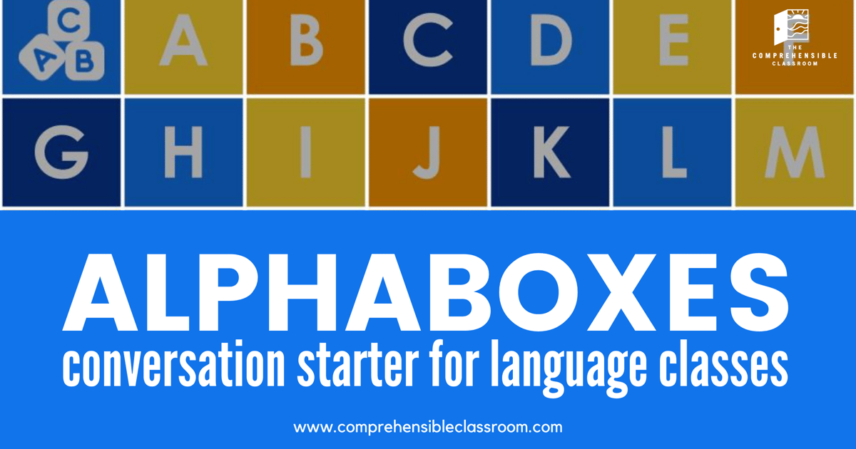 The Comprehensible Classroom | Alphaboxes: kickstart your…