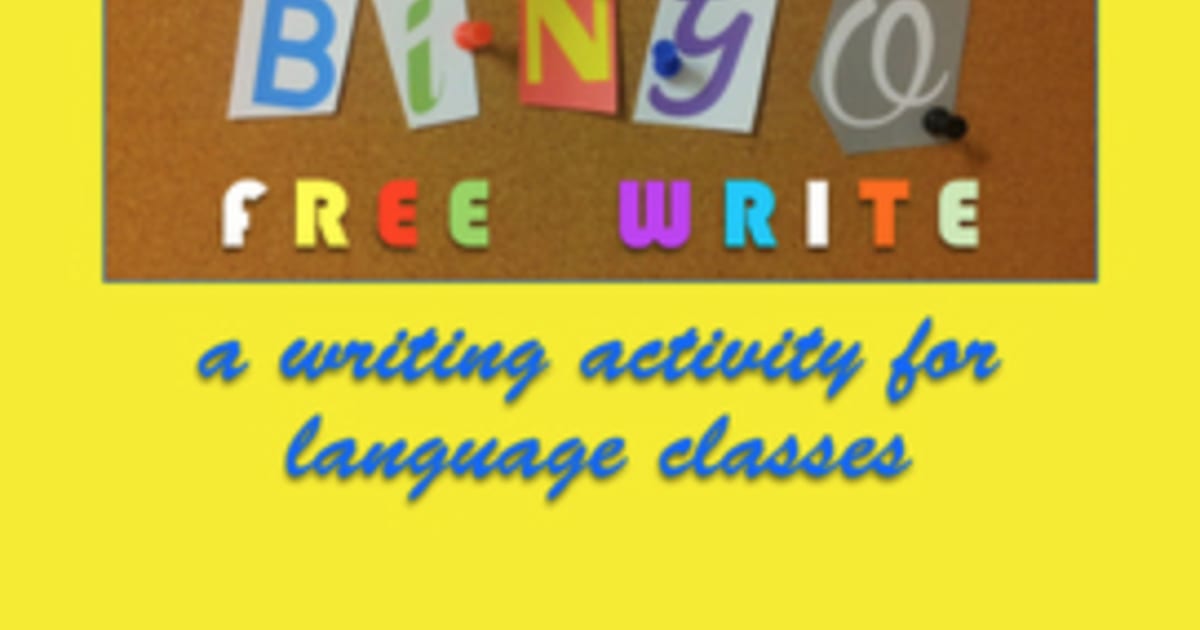 The Comprehensible Classroom | BINGO with Free Write