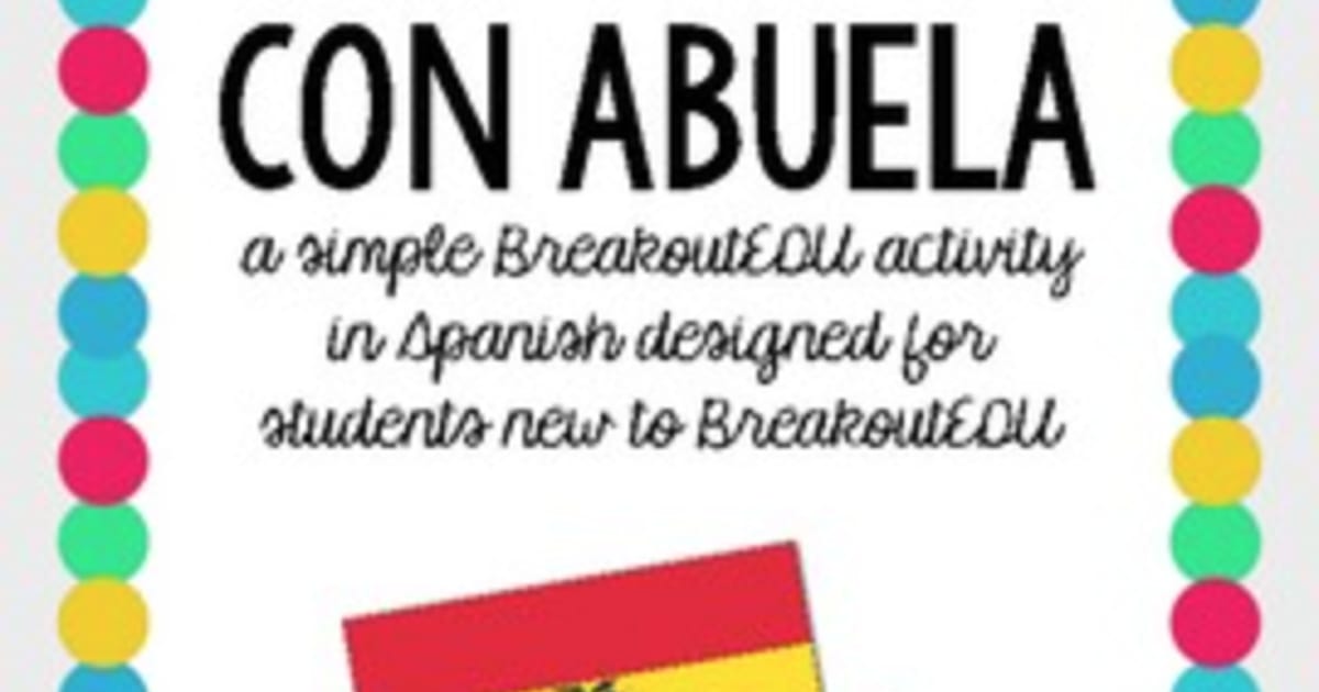 The Comprehensible Classroom | Breakout activity in Spanish for…
