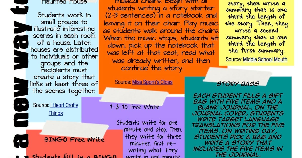 The Comprehensible Classroom | I've Got a New Way to Write!