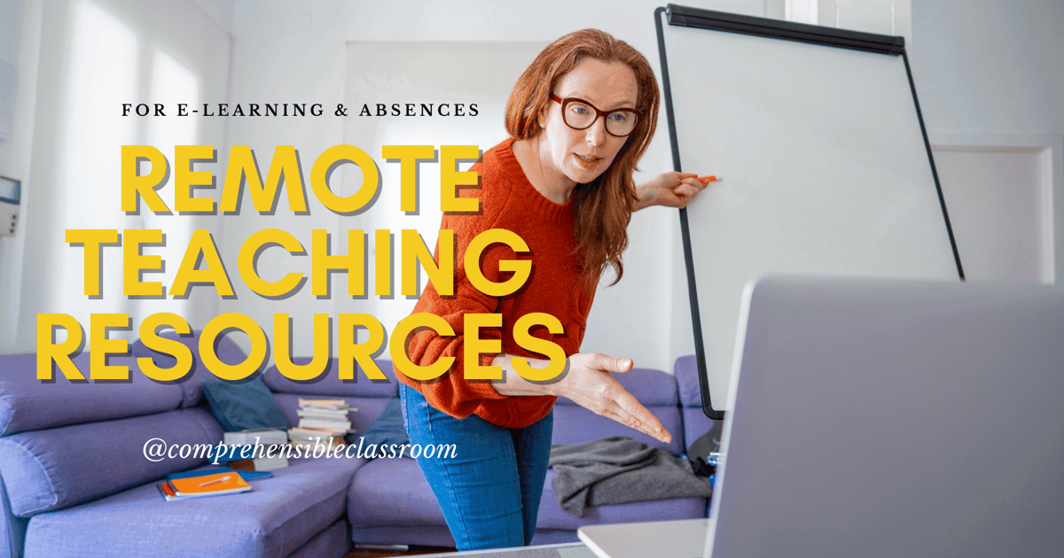 The Comprehensible Classroom | Remote teaching resources for Spanish