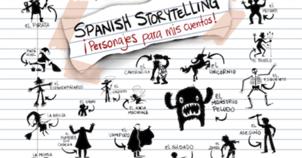The Comprehensible Classroom | Story characters poster from Spanish…