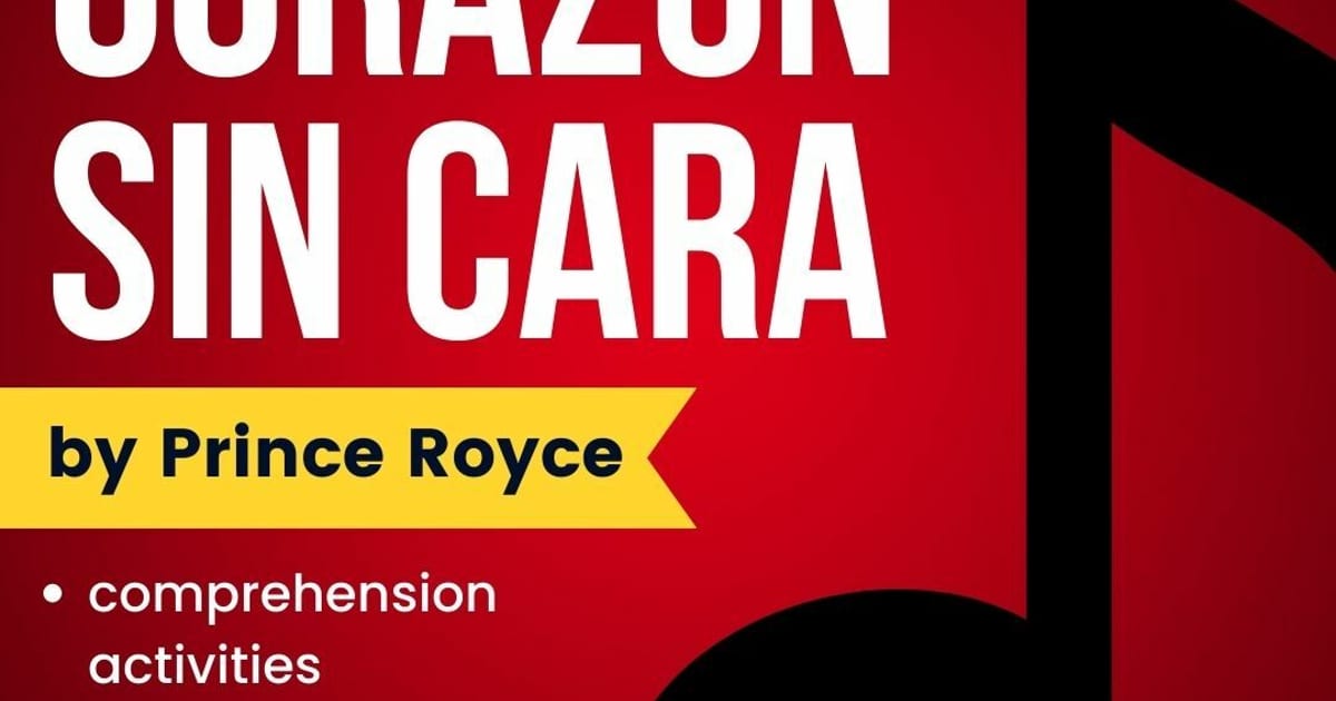 The Comprehensible Classroom | Corazón sin cara by Prince Royce